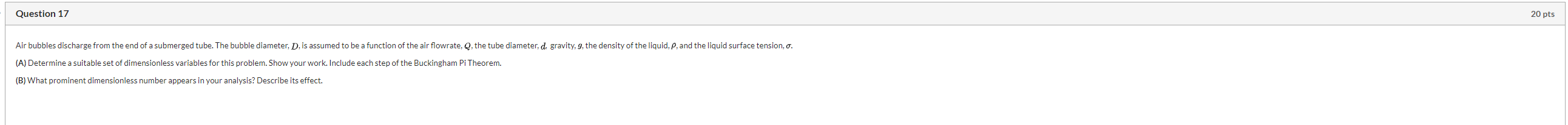 Solved Question 16 h Fluid SU An incompressible, viscous | Chegg.com