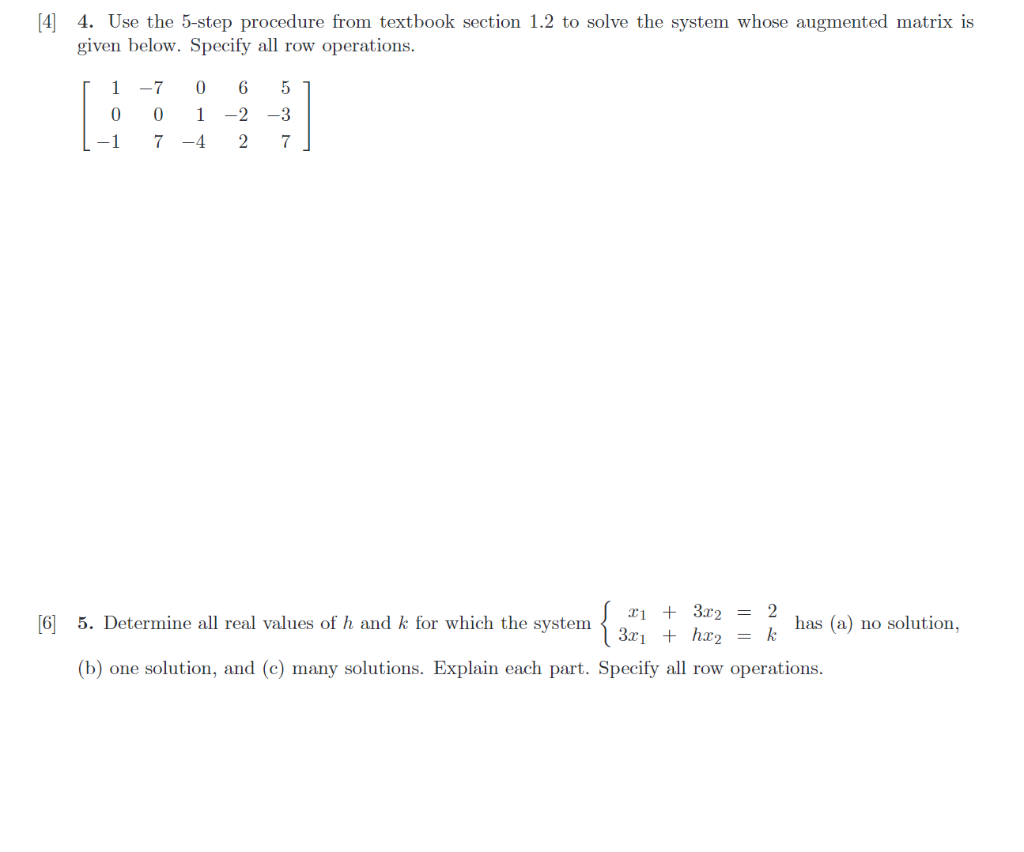 Solved [4] 4. Use the 5-step procedure from textbook section | Chegg.com