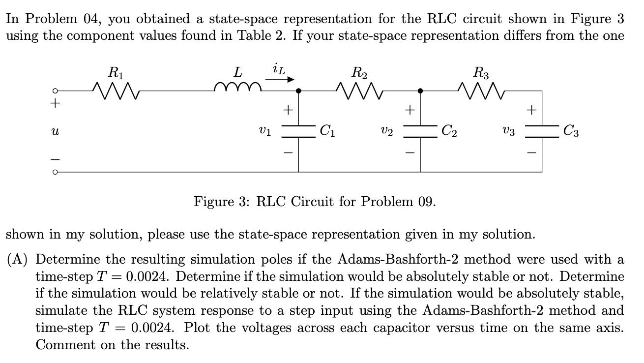 In Problem 04 You Obtained A State Space