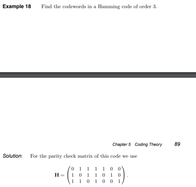 Solved 12 Suppose That The Generator Matrix For A Binary