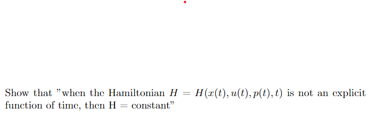 Solved Question of optimal control, from the | Chegg.com
