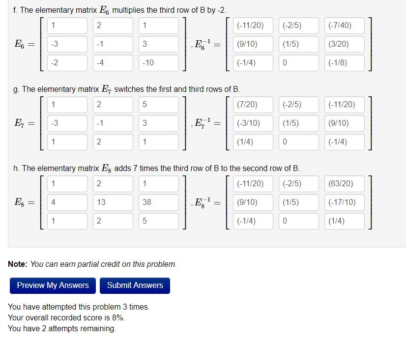 Solved This is an elementary matrices system of equation | Chegg.com