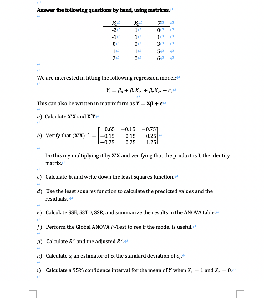 Solved Answer the following questions by hand, using | Chegg.com