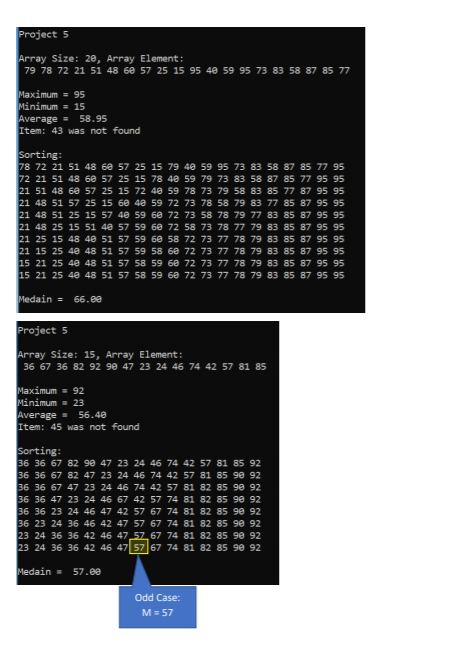 Solved Write a C program to create array, with random | Chegg.com