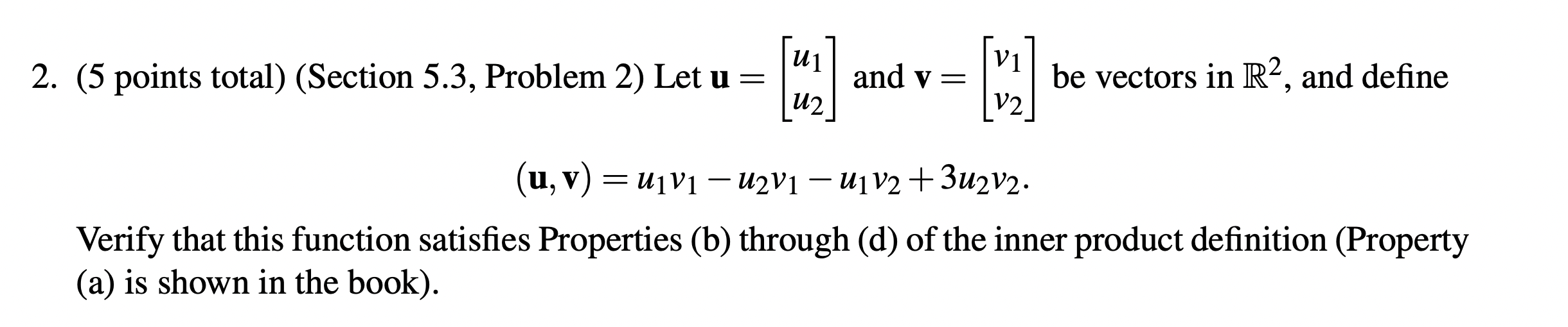 (5 points total) (Section 5.3, Problem 2) Let | Chegg.com