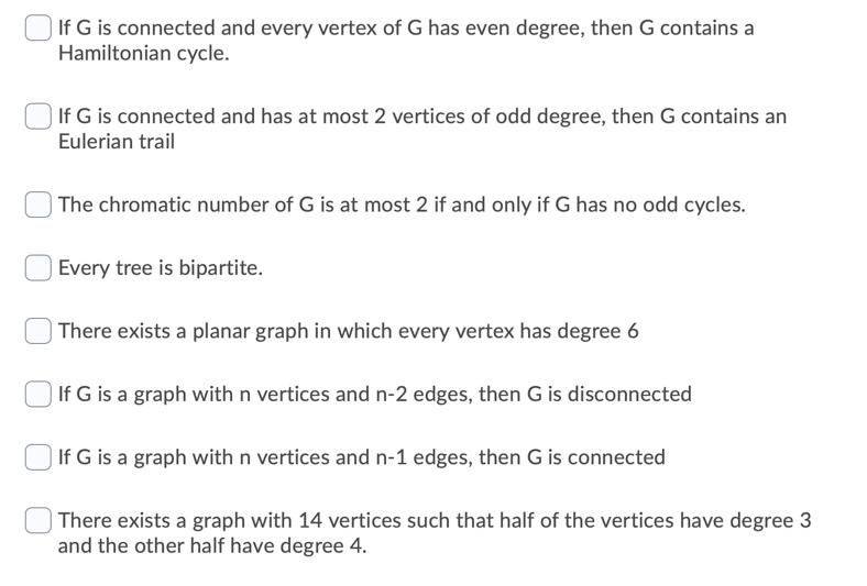 Solved If G is connected and every vertex of G has even | Chegg.com