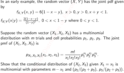 Solved The conditional distribution of X given Y refers to | Chegg.com