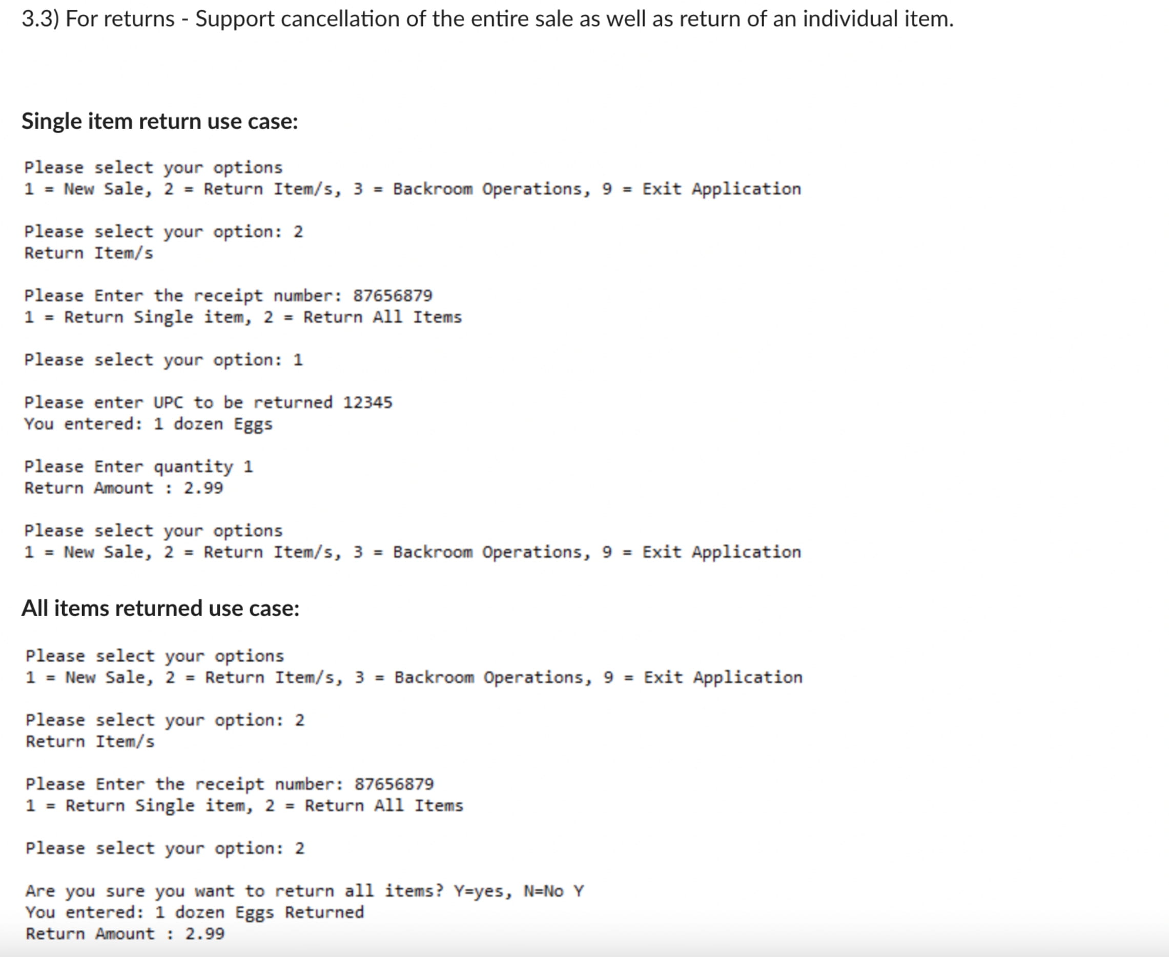 Solved Study the POS Project Requirements below. You will | Chegg.com