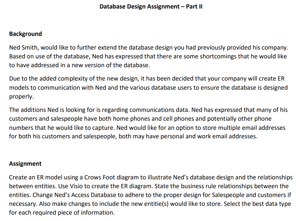 Solved This was the Data base Entity Relationship i created | Chegg.com