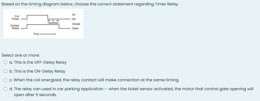 Solved Choose the correct description on SELF HOLDING. | Chegg.com