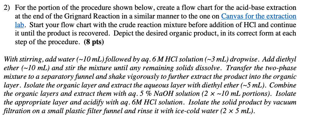 2) For the portion of the procedure shown below, | Chegg.com