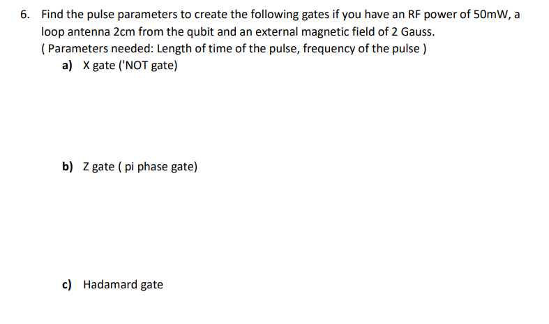 Solved Find the pulse parameters to create the following | Chegg.com