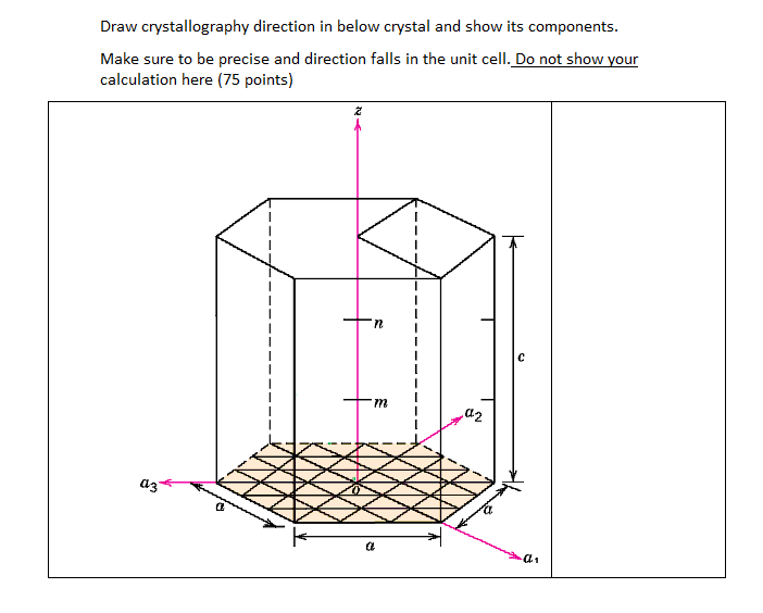 Solved Draw crystallography direction in below crystal and | Chegg.com