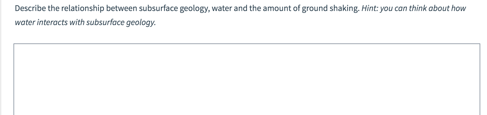 Solved Describe the relationship between subsurface geology, | Chegg.com