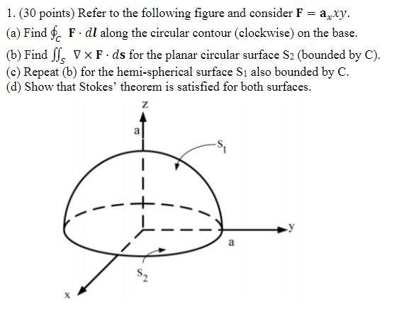 Solved 1. (30 points) Refer to the following figure and | Chegg.com