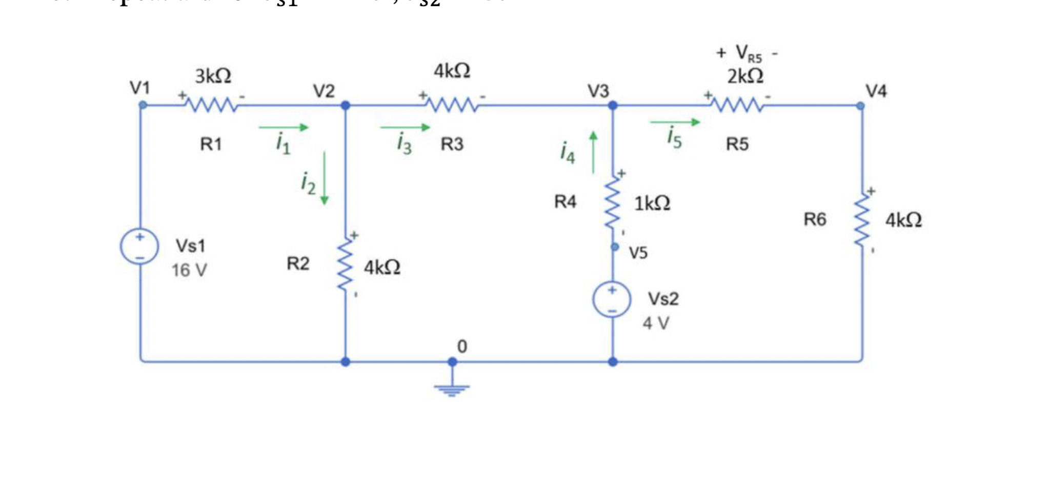 Solved Use mesh analysis to find all node voltages and | Chegg.com