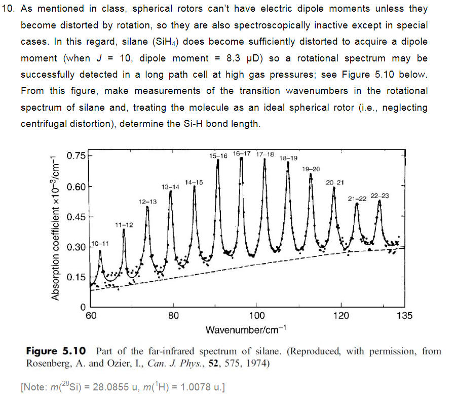 Solved . As mentioned in class, spherical rotors can't have | Chegg.com