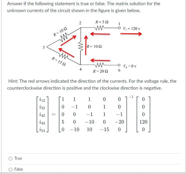 Solved Answer if the following statement is true or false. | Chegg.com