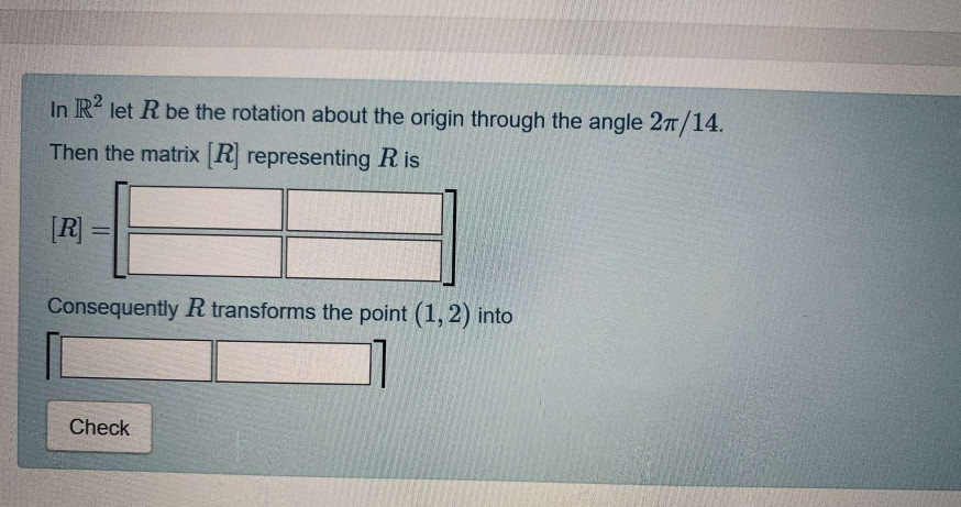 Solved Find two matrices A and B which transform R", while | Chegg.com