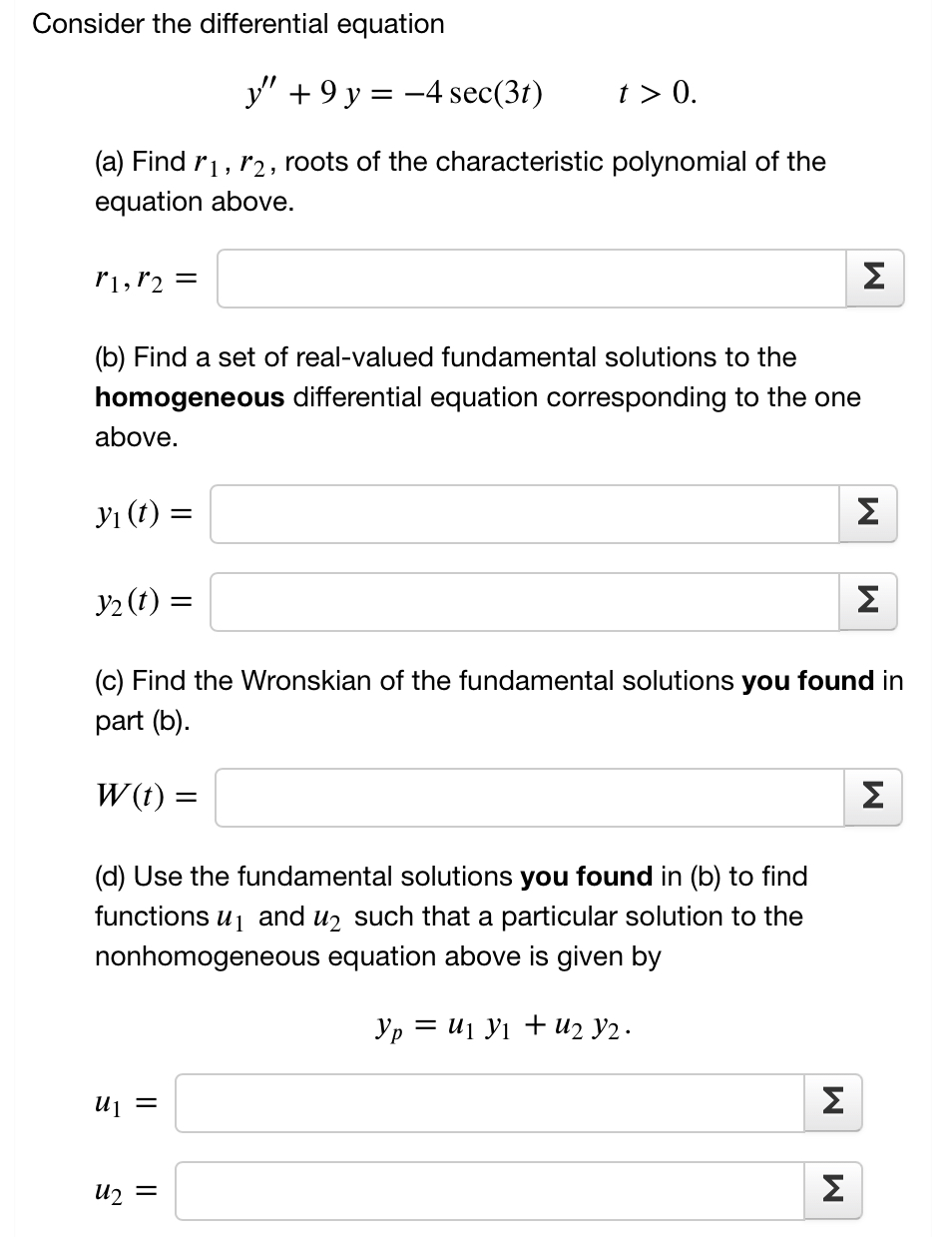 Solved Consider the differential | Chegg.com