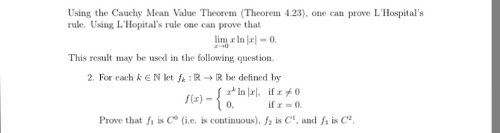 Solved Using the Cauchy Mean Value Theorem (Theorem 4.23), | Chegg.com