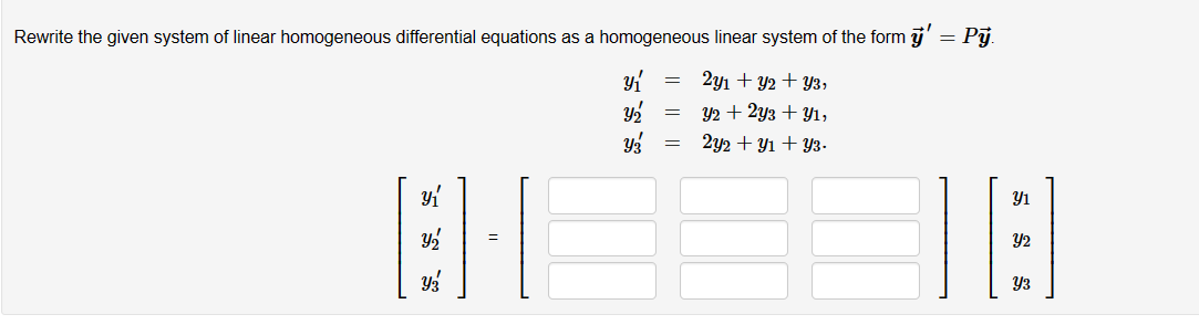 Solved Us Differential Equations As A Homogeneous Linear