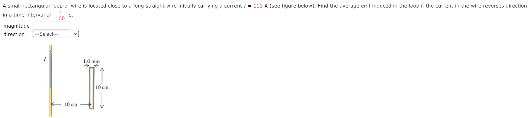 Solved S. A small rectangular loop of wire is located close | Chegg.com