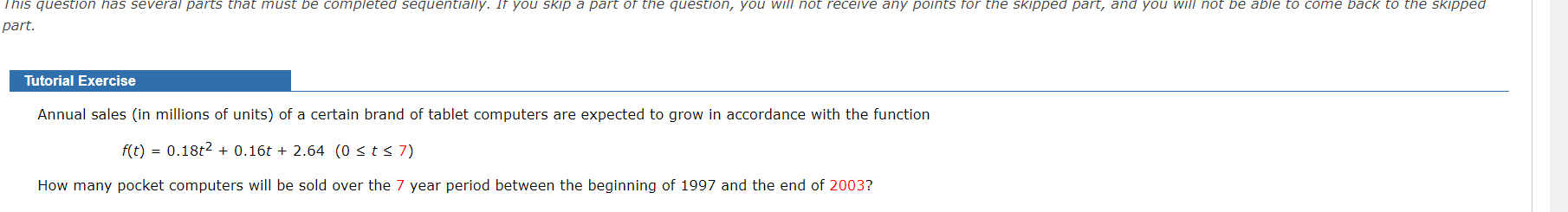Solved Part Tutorial Exercise Evaluate The Definite 5205