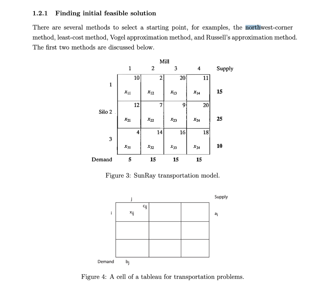 Solved 1.2.1 Finding initial feasible solution There are | Chegg.com