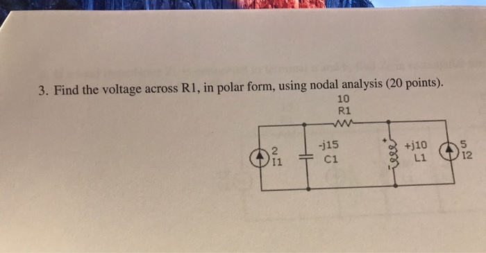 Solved Find the voltage across R1, in polar form, using | Chegg.com