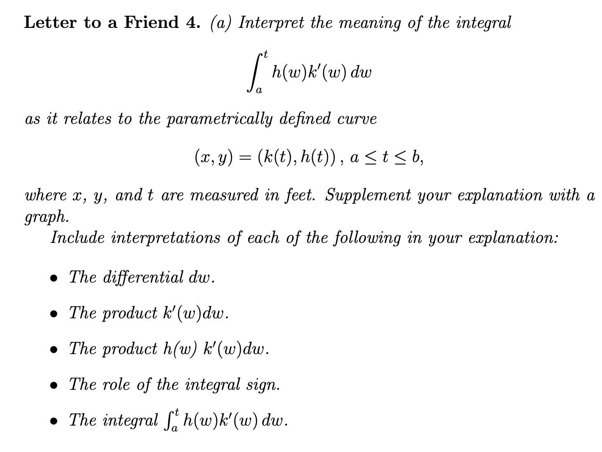 Please write a letter to a friend to explain the | Chegg.com