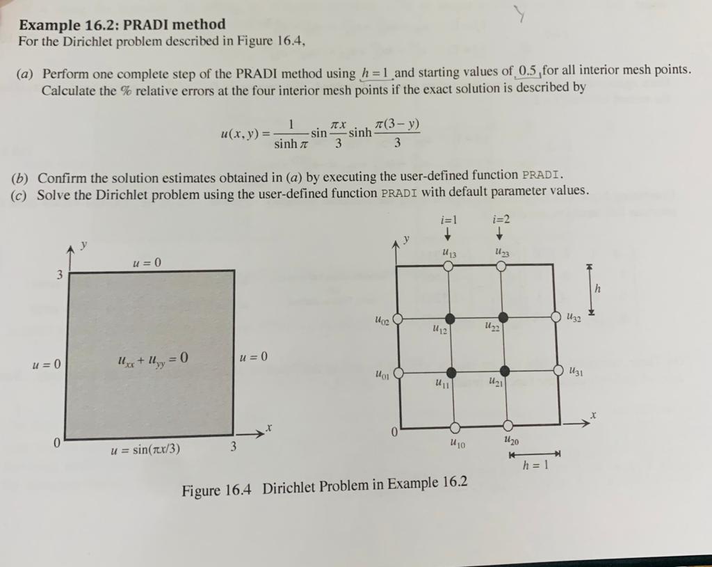 Solved Problem 18 : Perform one full iteration of the PRADI | Chegg.com