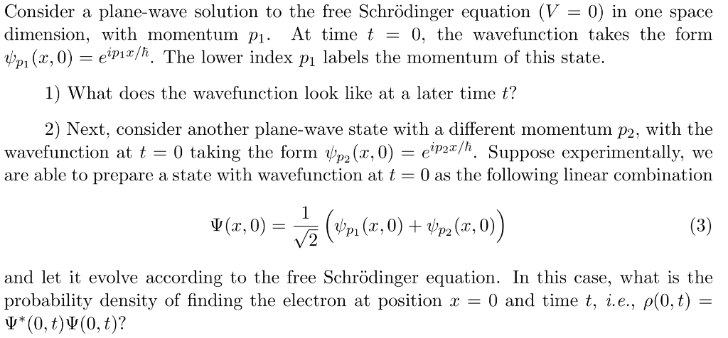 Solved Consider a plane-wave solution to the free | Chegg.com