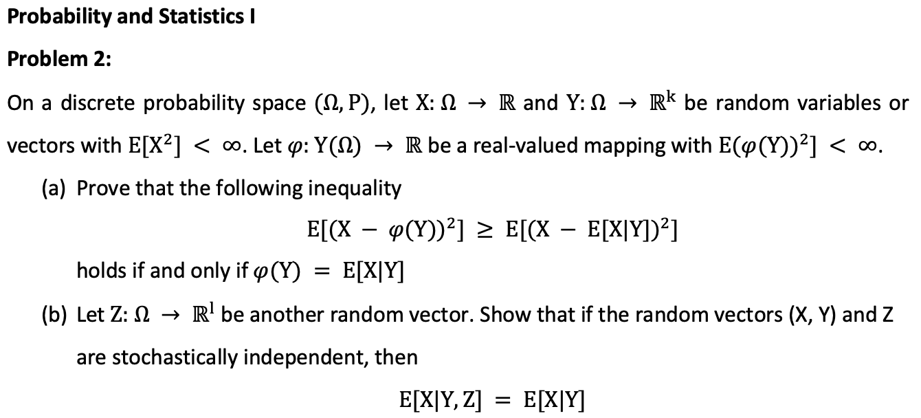Solved Probability and Statistics Problem 2: On a discrete | Chegg.com