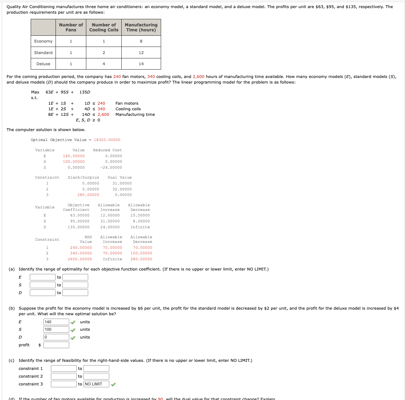 Solved production requirements per unit are as follows:and | Chegg.com