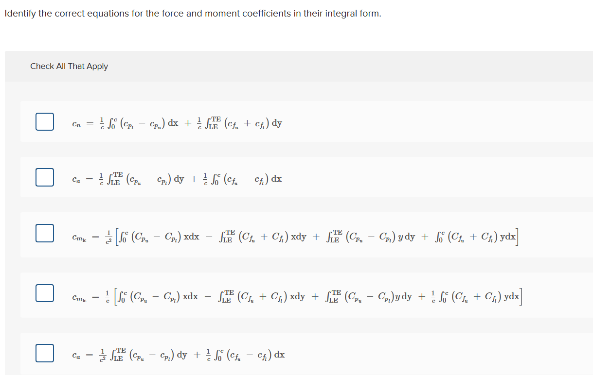 Solved Identify the correct equations for the force and | Chegg.com