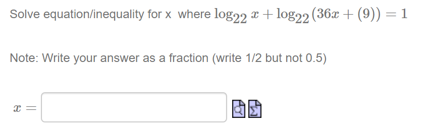 Solved Solve equation/inequality for x where log22 x + log22 | Chegg.com