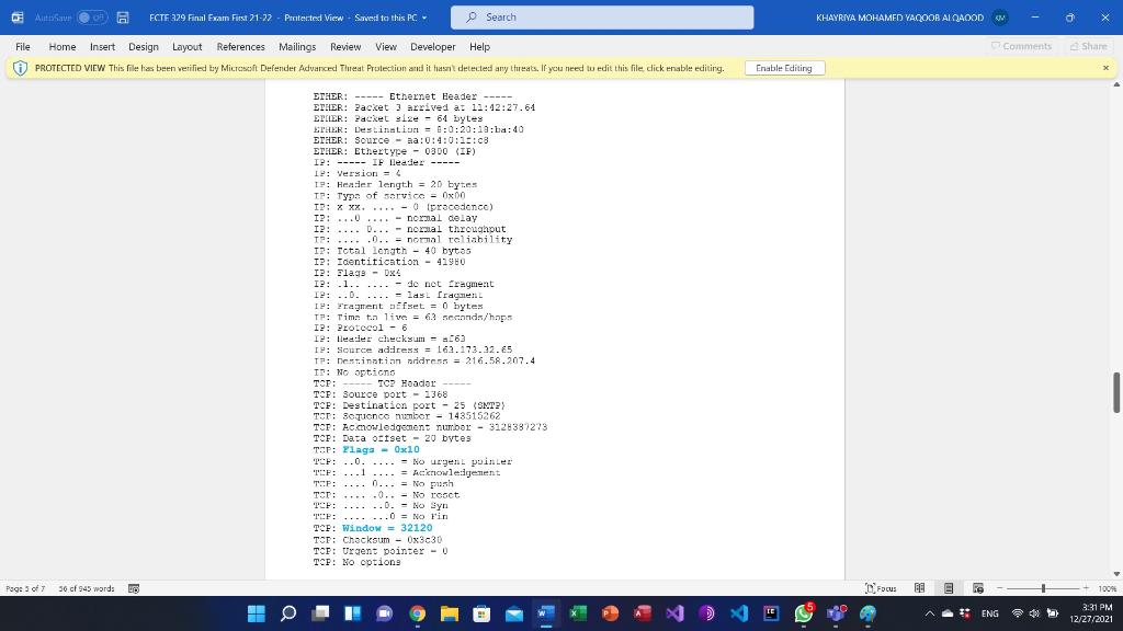 Solved Analyse the above trace and indicate | Chegg.com