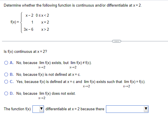 Solved Determine whether the following function is | Chegg.com