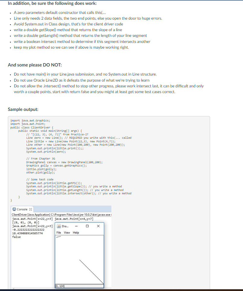 Solved Submit to work with ClientDriver.java ↓ and also | Chegg.com