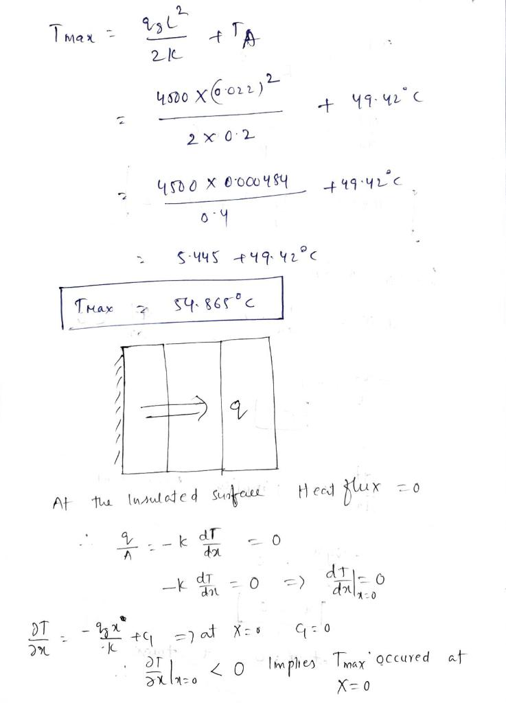 Solved heat transfer question,please check if the answer is | Chegg.com