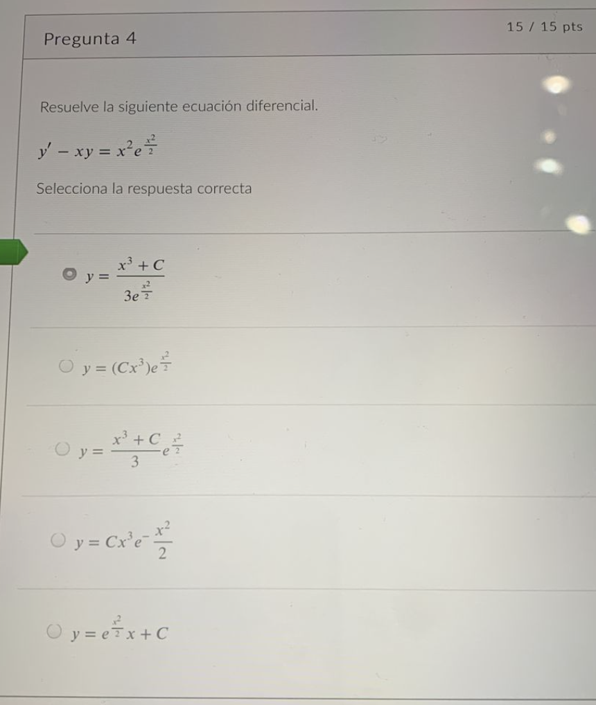 Solved Resuelve la siguiente ecuación diferencial. | Chegg.com