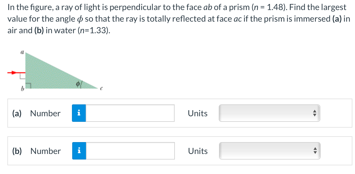 Solved In the figure, a ray of light is perpendicular to the | Chegg.com