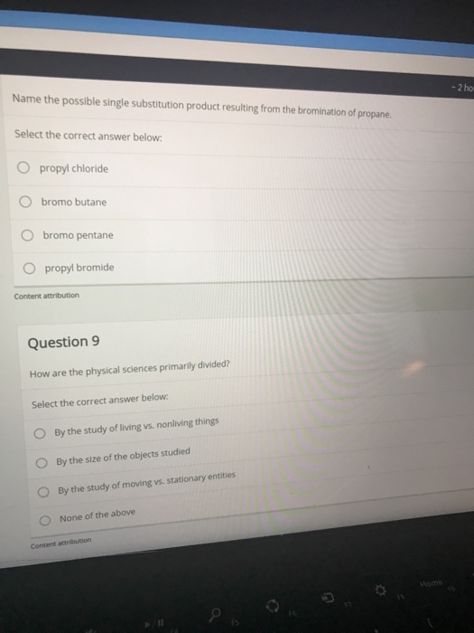Solved Name the possible single substitution product | Chegg.com