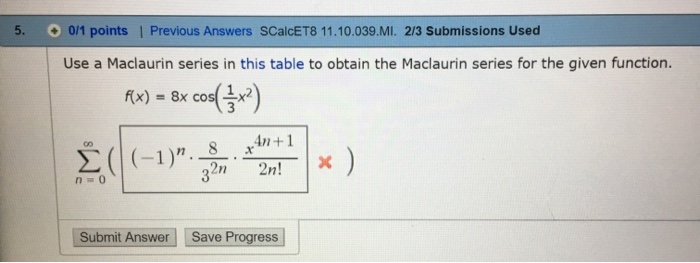 Solved 5. 0/1 points| Previous Answers SCalcET8 | Chegg.com Solved 5. 0/1 points| Previous Answers SCalcET8 | Chegg.com