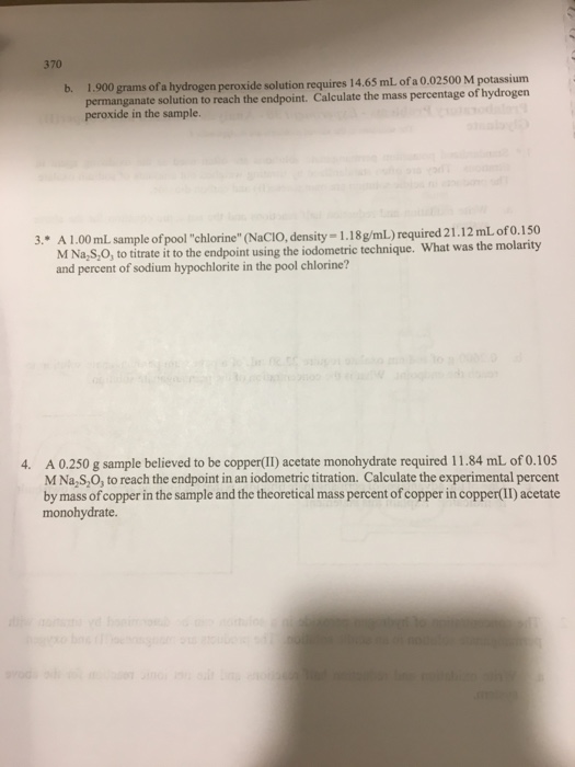 Solved 369 Name Lab Section Date Prelaboratory Problems | Chegg.com