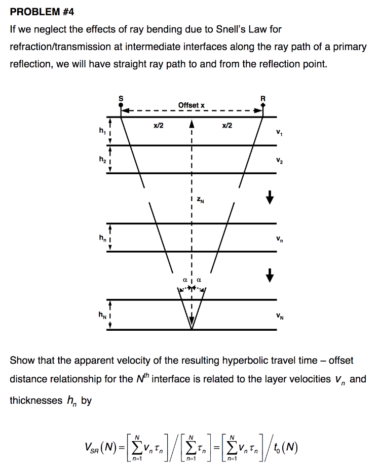 Solved PROBLEM #4 If we neglect the effects of ray bending | Chegg.com