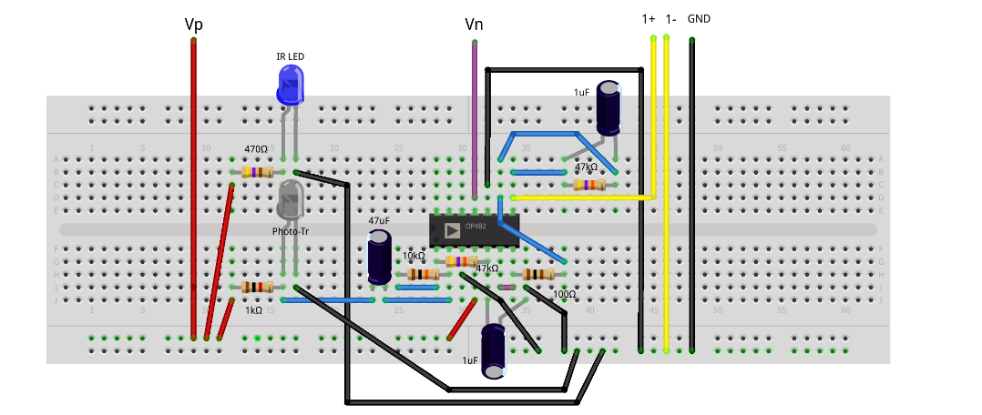 Create this circuit showcase on an actual breadboard | Chegg.com