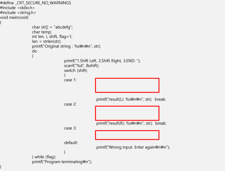 Solved Circular Shift of String One shift-left of “abcdefg” | Chegg.com