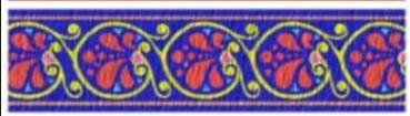 Solved Describe the symmetries of the Frieze pattern shown | Chegg.com